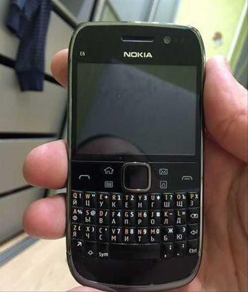 Телефон Nokia E6 Black