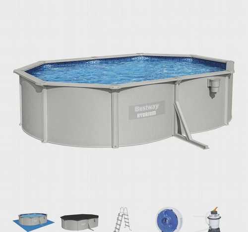 Cтальной бассейн Bestway Hydrium Oval Pool