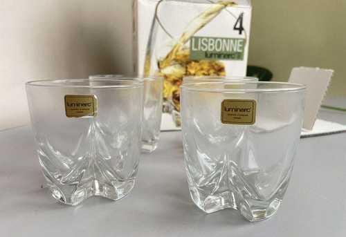 Бокалы стаканы 200мл для виски коньяка Люминарк 4ш
