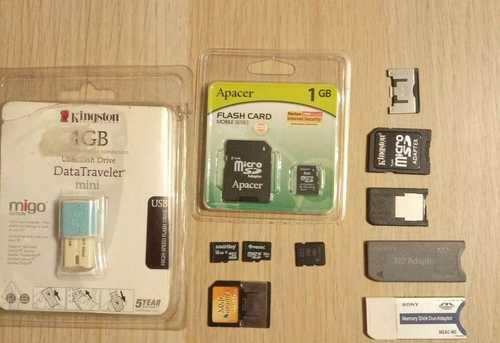 OTG card reader/ Карта памяти MicroSD / Адаптеры