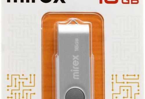 USB флешка Флешка 16 гб Mirex Swivel Silver
