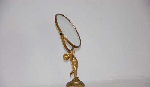 Зеркало настольное Франция середина хх века бронза