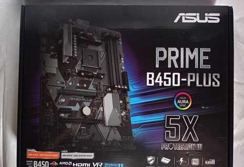 Материнская плата asus prime B450-plus