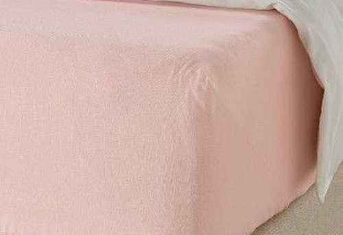 IKEA Dvala простыня натяжная светло-розовый