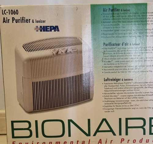 Воздухоочиститель/ионизатор bionaire LC-1060 hepa