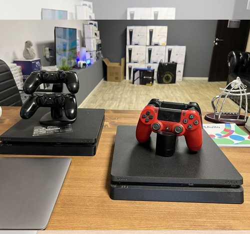 Sony Playstation 4 Slim 500g   геймпад 2108А