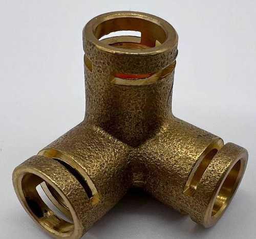 SS 0019 Соединитель трубок d7 12x23x23x23mm Y-образный тройник латунь