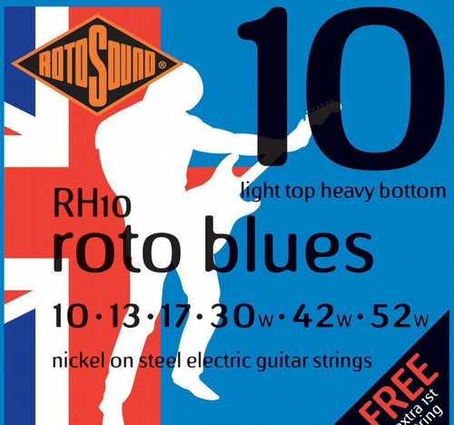 Rotosound RH10 strings nickellight TOP/heavybottom