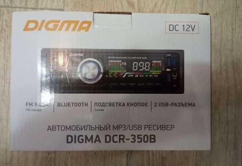 Магнитола Digma dcr 350 b