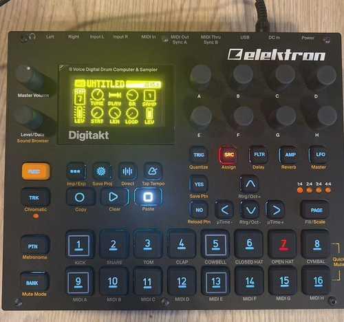 Драм машина Elektron Digitakt полный комплект