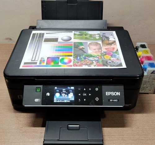 Мфу Epson XP-440 (снпч/Wi-Fi/отс)(Безчиповый)