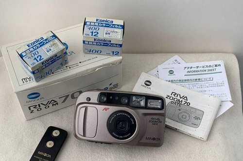 Minolta Riva Zoom 70 + две фотопленки