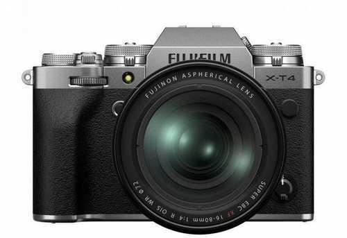 Fujifilm X-T4 Kit XF 16-80mm F4 R OIS WR Silver