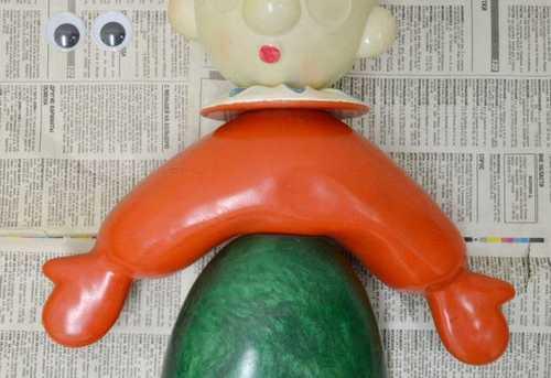 Игрушка клоун, целлулойд, СССР