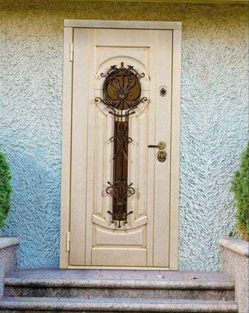 Входная металлическая дверь с порошковым покрытием