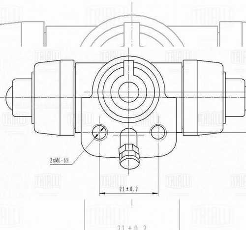 Trialli CF 1844 Цилиндр тормозной для а/м VW Polo