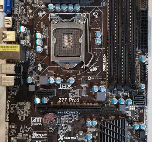 Материнская плата Asrock z77 Pro 3 lga 1155