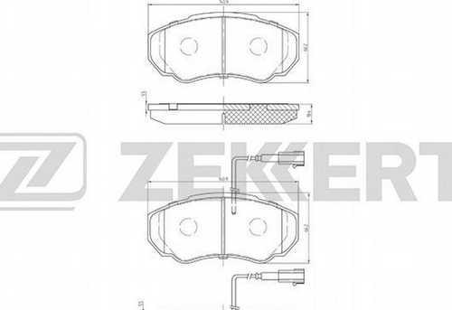 Zekkert BS-1460 Колодки тормозные передние дисковы