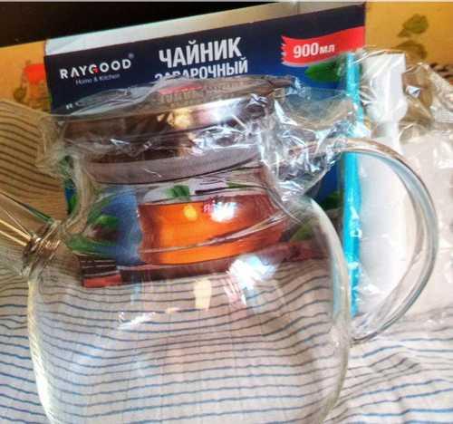 Стеклянный заварочный чайник