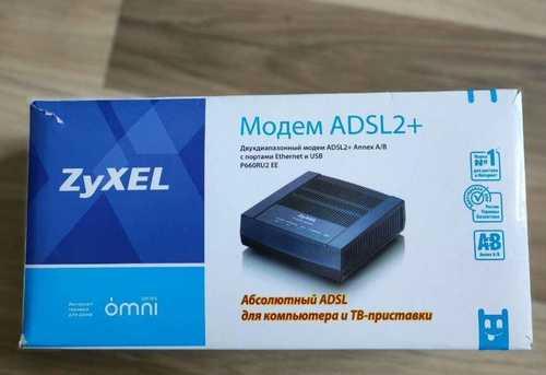 Модем Zyxel p660ru2 ee