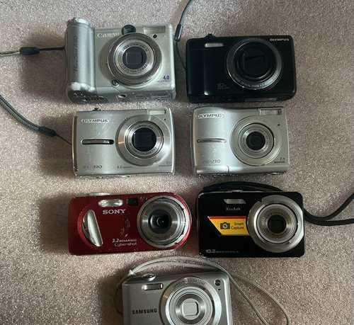 Фотоаппараты на запчасти Canon Olympus Sony Kodak