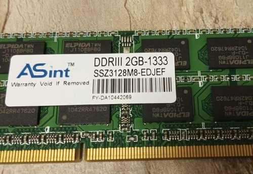 Оперативная память ddr3 sodimm 2 gb