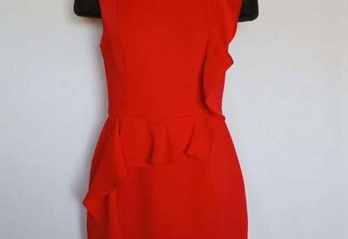 Элегантное яркое красное платье, 42 размер