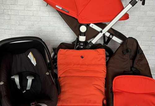 Коляска Bugaboo Cameleon 3 3в1 Orange/DarkBrown