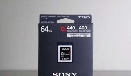 Карта памяти Sony XQD 64Gb новая