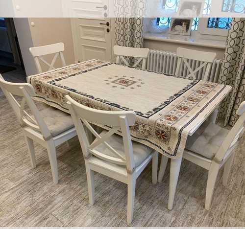 Раздвижной обеденный стол - IKEA ingatorp, 215/155