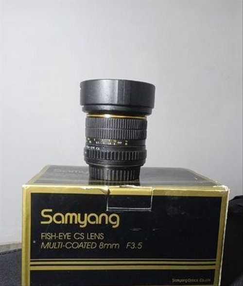 Объектив Samyang 8mm f3.5 fisheye for Canon