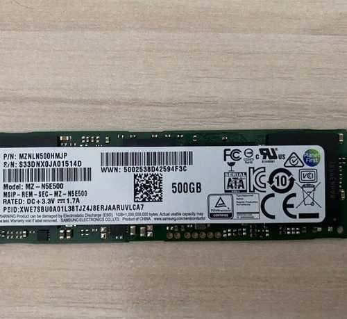 Samsung SSD 850 EVO 500 гб M.2 SATA III