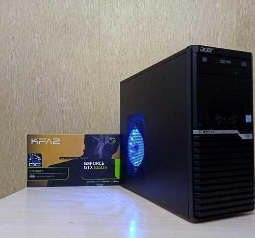 Игровой пк Core i3 6100 GTX 1050 Ti 16 Gb DDR4