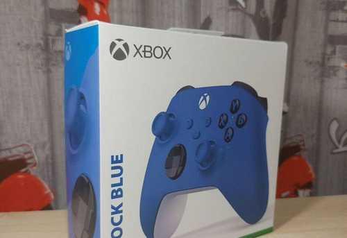 Новый геймпад xbox series синий shock blue