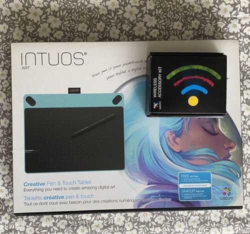 Графический планшет Wacom Intuos Medium Blue + Wir