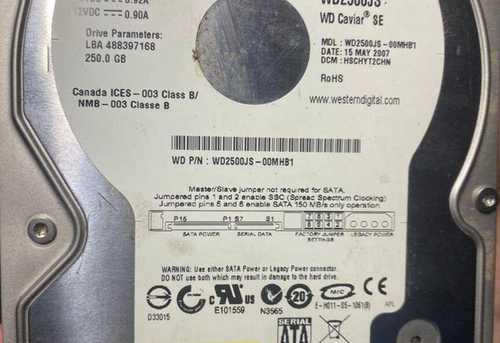 Жесткий диск wd2500js 250gb