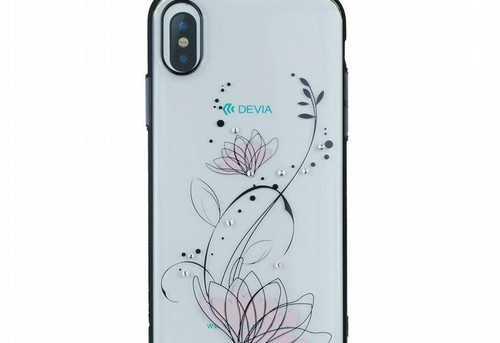 Накладка Devia Crystal Lotus Case для iPhone X/XS