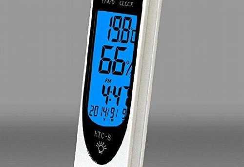 Термометр, гигрометр, часы, будильник HTC-8