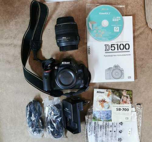 Зеркальный фотоаппарат Nikon d5100 kit 18-55 vr