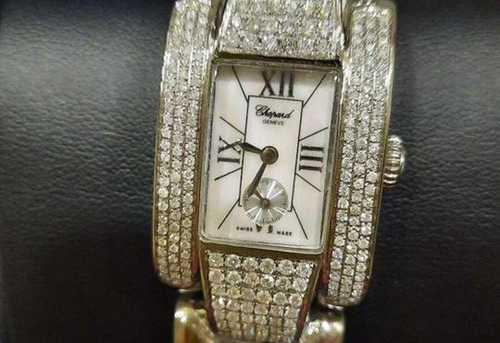 Часы женские в стиле chopard сталь с бриллиантами