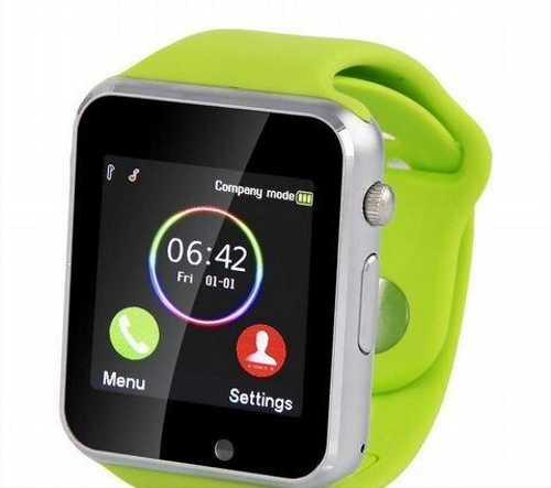 Умные часы-телефон Smart Watch W8 зелёные