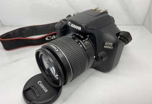 Зеркальный фотоаппарат Canon 4000D + 18-55mm