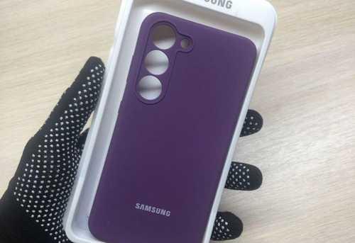 Чехол на Samsung S23 Silicone Cover фиолетовый