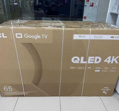 Телевизор tcl 65t7b новый. Qled