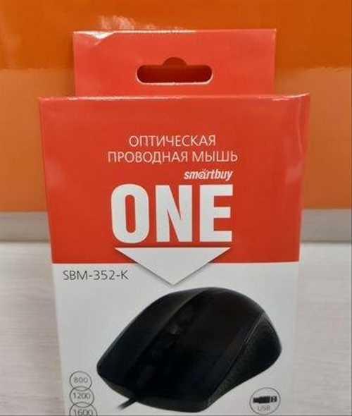 Мышка проводная SmartBuy ONE 352 USB черная