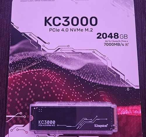 Kingston KC3000 2 TB M2 SSD Pcie 4.0 Новый