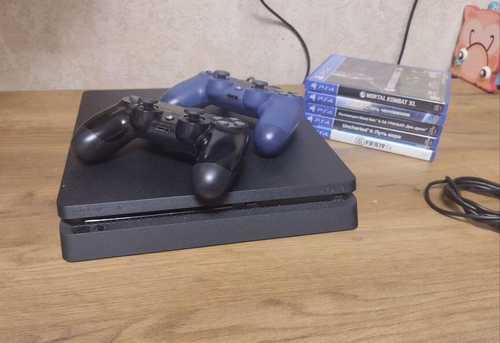 PlayStation 4 Slim 1tb, черная