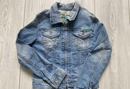 Джинсовая куртка джинсовка для девочки 5-6 лет