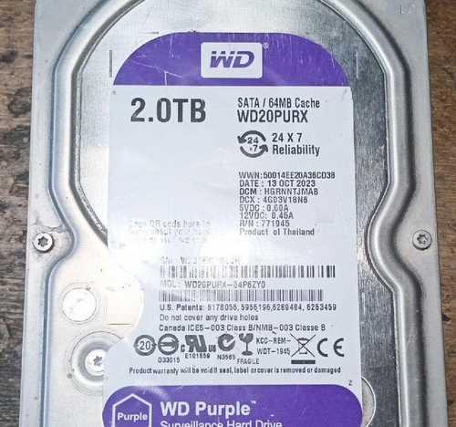 WD purple 2 TB WD20purx