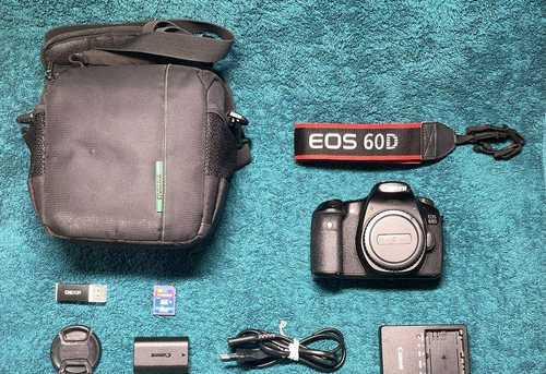 Canon 60D body + флешка 8гб и сумка